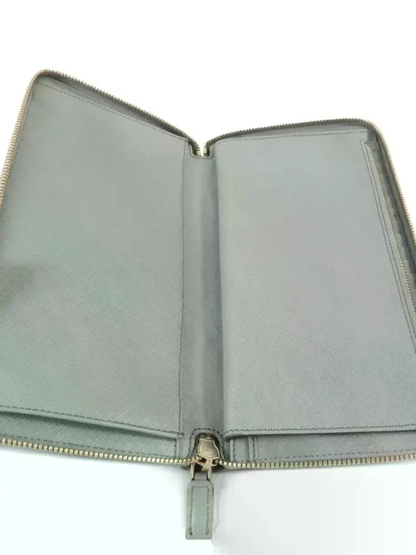 Prada Saffiano Leather Zip-around Wallet