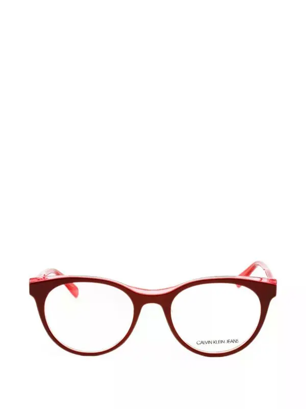 Calvin Klein Round-frame Glasses - Red
