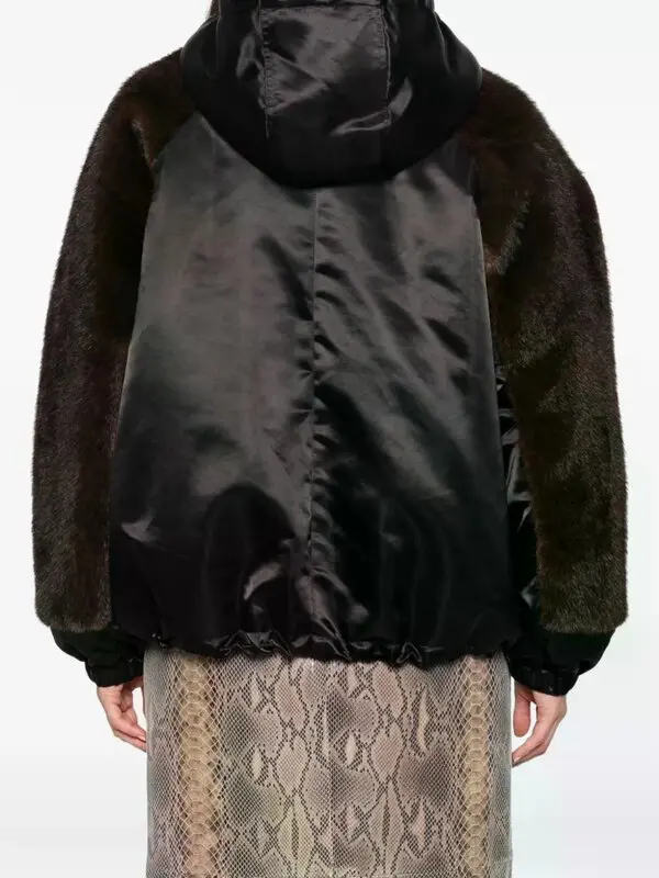 VALENTINI 1972 Faux-fur Panelled Coat