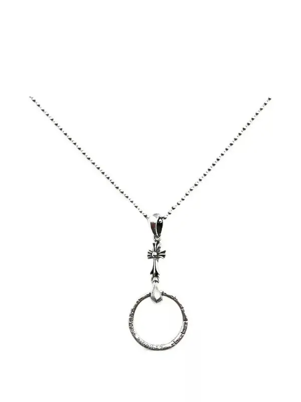 Chrome Hearts Babyfat Cross Loop Necklace - Silver