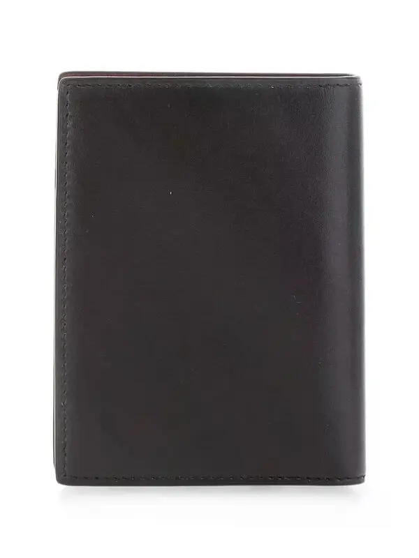 Saint Laurent Credit Card Wallet In Two-tone Smooth Leather