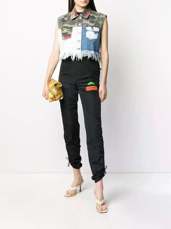 Gcds Patchwork Cropped Vest