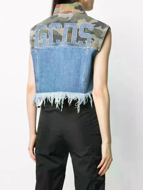 Gcds Patchwork Cropped Vest
