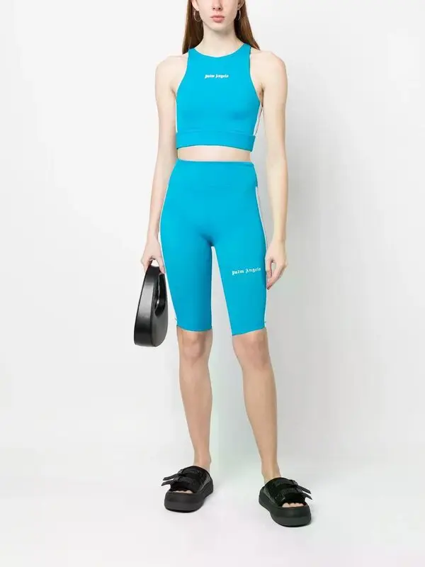 Palm Angels Side-stripe Cycling Shorts