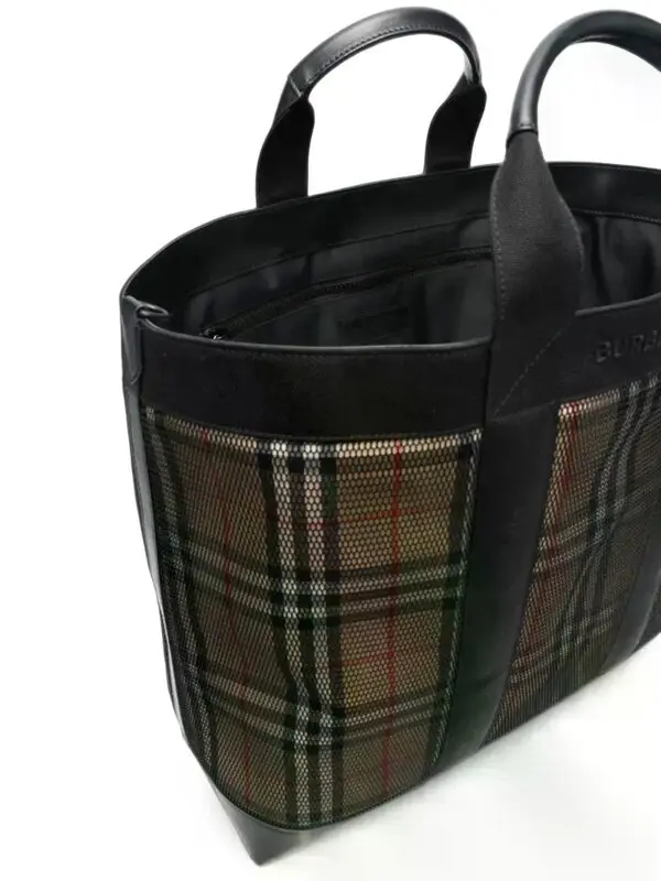 Burberry Ormond Check-pattern Tote Bag