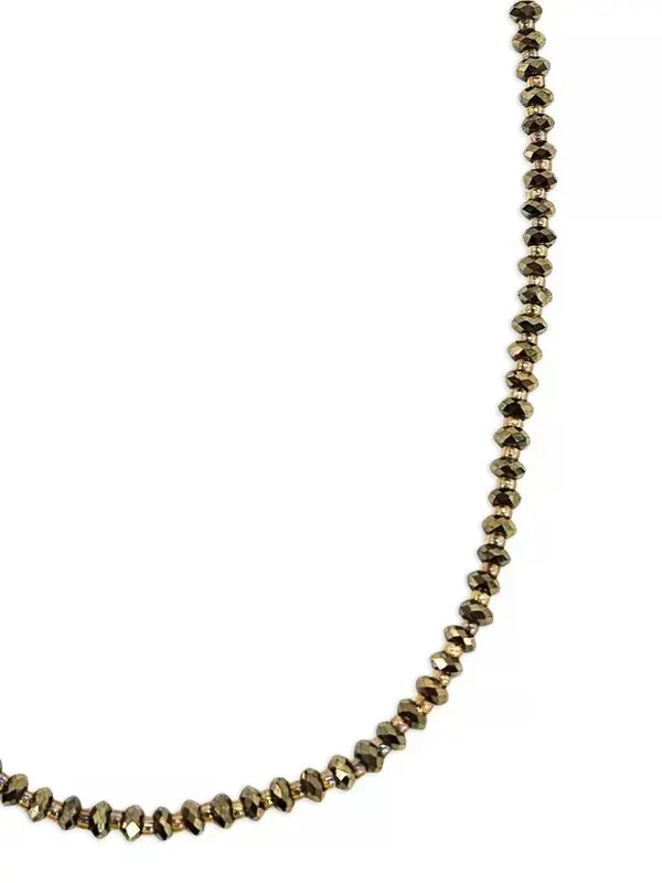 MADISON Beaded Pyrite Necklace