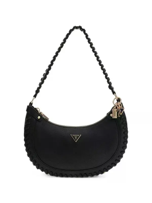 Guess Petra Whipstitch Shoulder Bag - Black