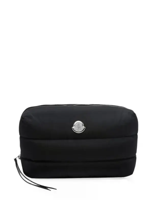 Moncler Caradoc Quilted Logo-plaque Beauty Case - Black