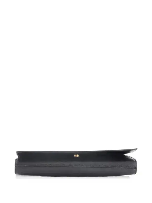 Saint Laurent Belle De Jour Leather Large Clutch Bag