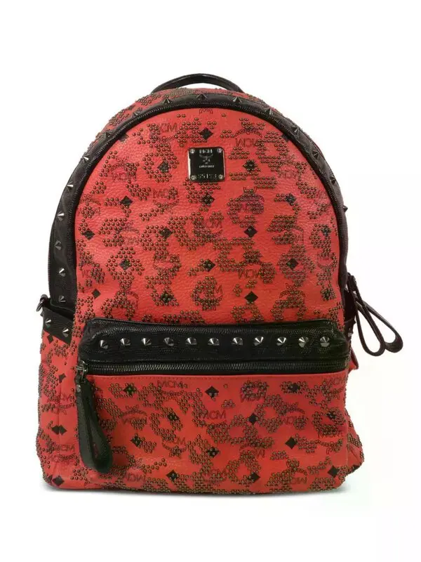 Mcm Stark Studded Backpack