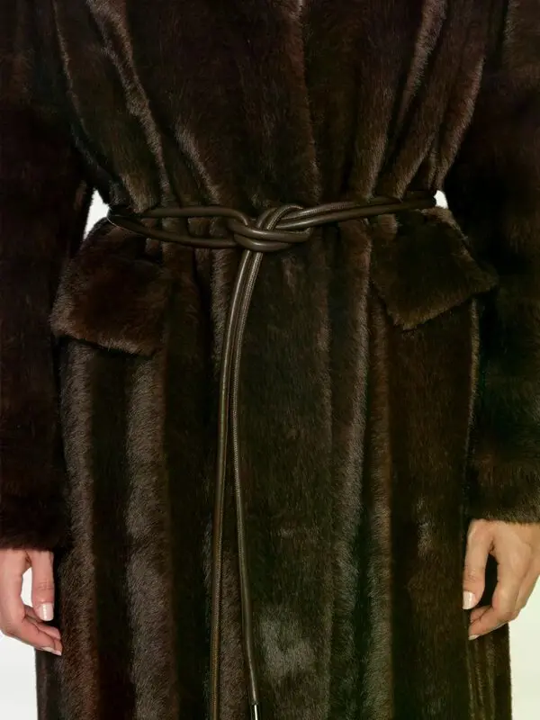 VALENTINI 1972 Faux-fur Belted Coat