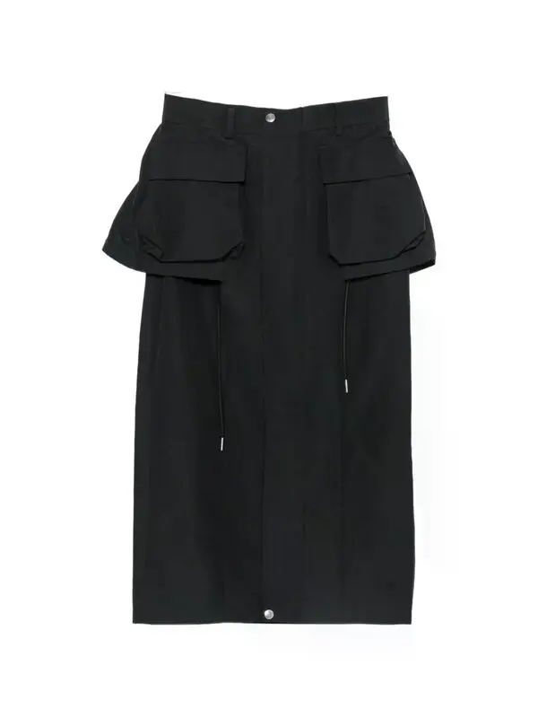 Sacai Utility-pocket Peplum Midi Skirt