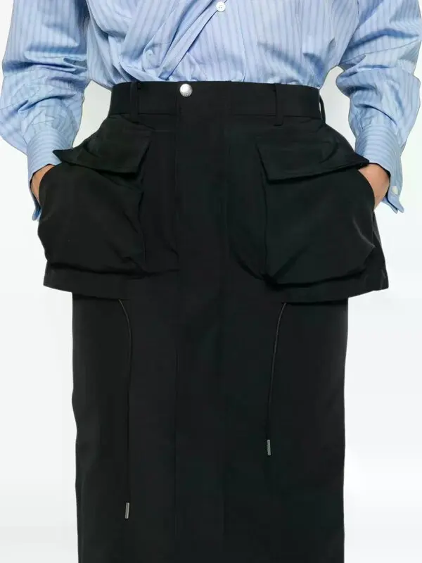Sacai Utility-pocket Peplum Midi Skirt