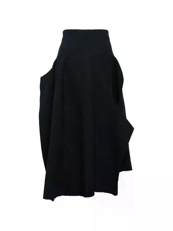 CFCL Pottery-crease Asymmetric Midi Skirt