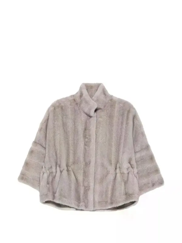 VALENTINI 1972 Faux-fur Drawstring Coat