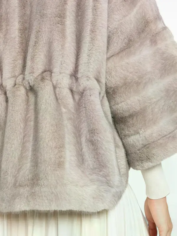 VALENTINI 1972 Faux-fur Drawstring Coat