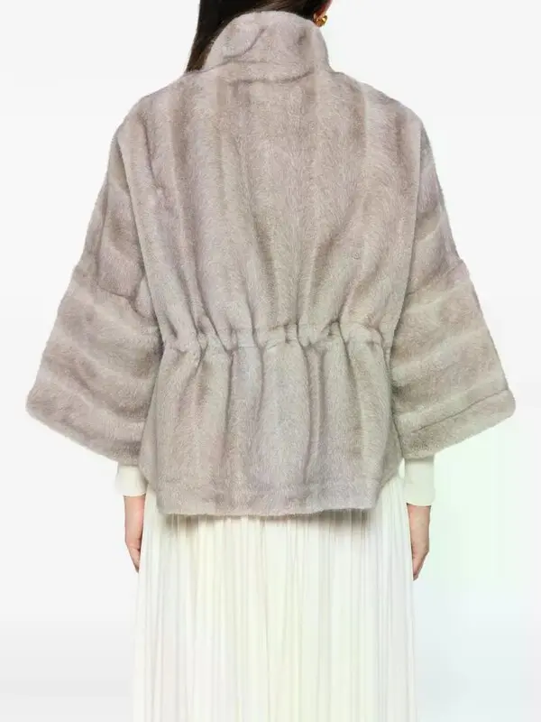 VALENTINI 1972 Faux-fur Drawstring Coat
