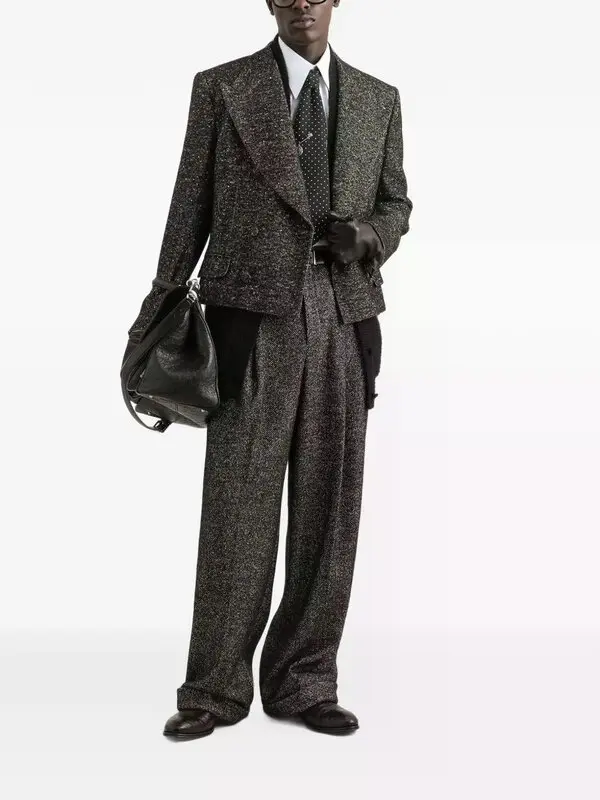 Dolce & Gabbana Sicilia Double-breasted Jacket In Textured Wool