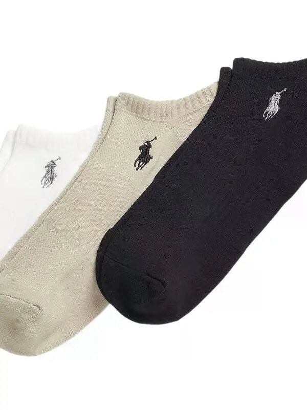 Polo Ralph Lauren Polo Pony Embroidered Socks - Black