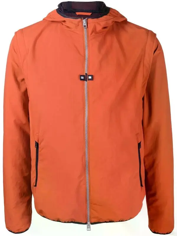 Herno Two-pocket Zip-up Hooded Jacket