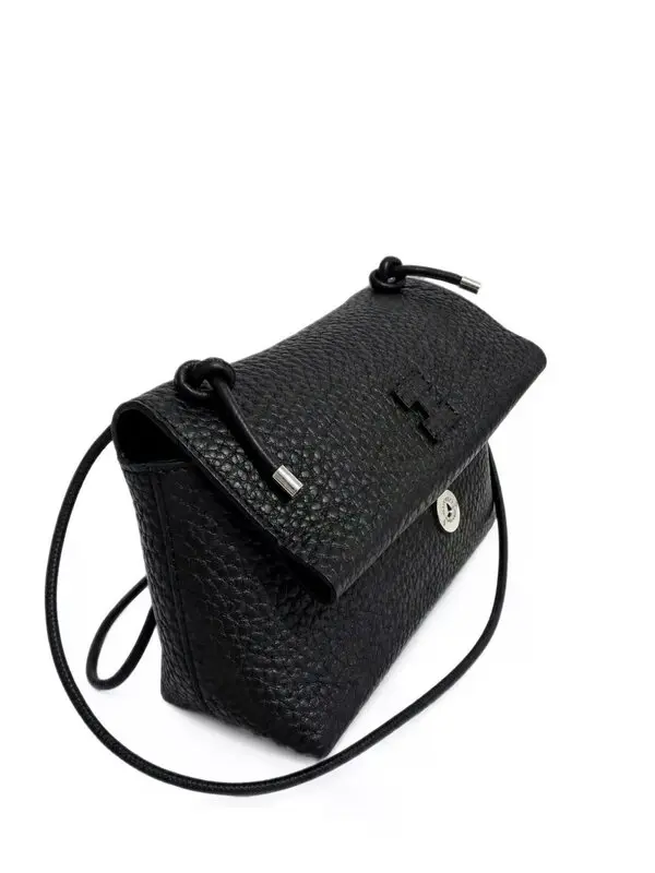 IACUCCI Grained-leather Logo-patch Tote Bag