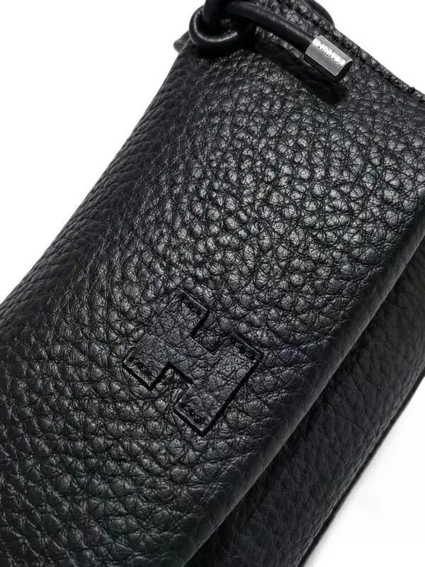 IACUCCI Grained-leather Logo-patch Tote Bag