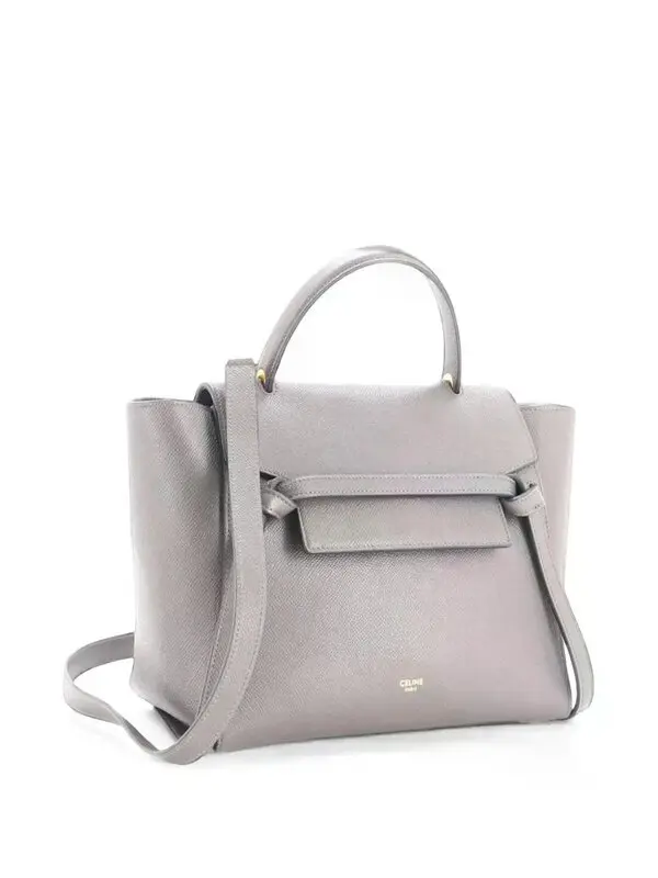 Celine Belt Bag Textured Leather Micro Satchel