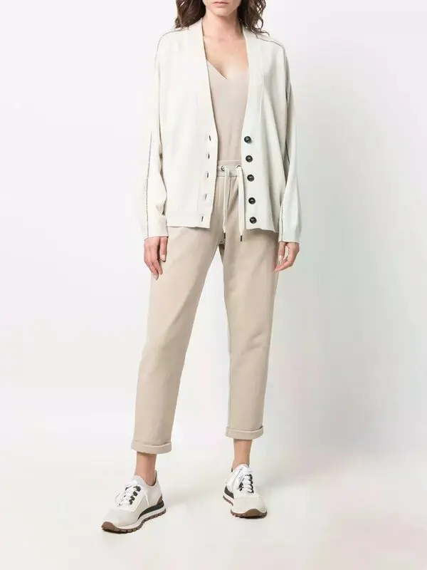 Brunello Cucinelli Cropped Drawstring Track Pants
