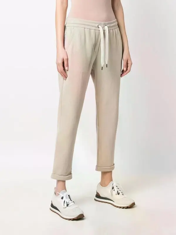 Brunello Cucinelli Cropped Drawstring Track Pants