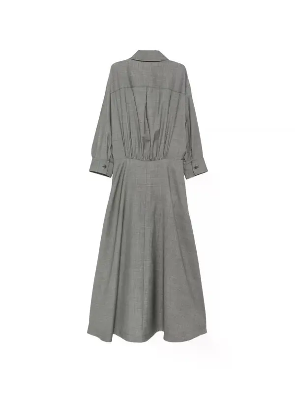 Altuzarra Eleanor Pleated Midi Shirt Dress