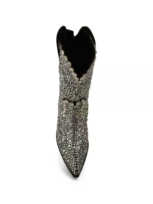 Dolce & Gabbana Crystal-embellished Cowboy Boots
