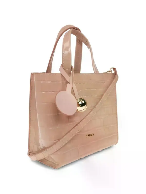Furla Divide Croc-effect Leather Mini Bag
