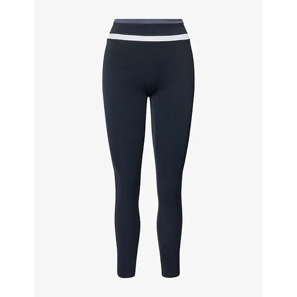 TALA Contrast-stripe High-waisted Leggings - Shadow Black