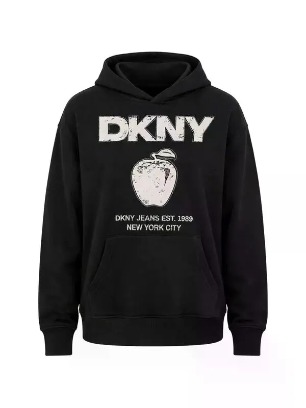 Dkny Logo-print Cotton Hoodie
