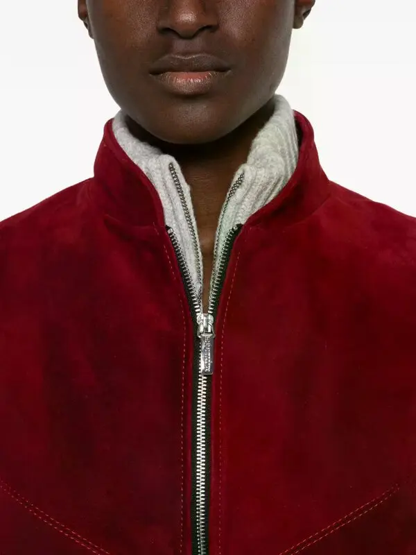 MITILIANE COUTURE Suede Zip-up Jacket