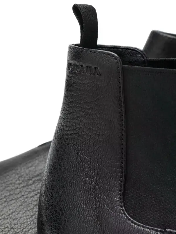 Prada Leather Chelsea Boots