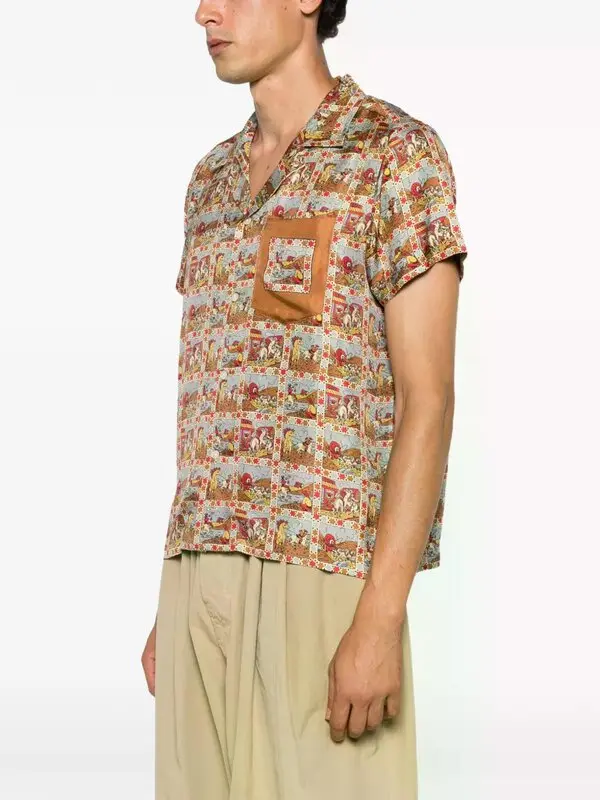 BODE Cowboy Comic Silk Shirt
