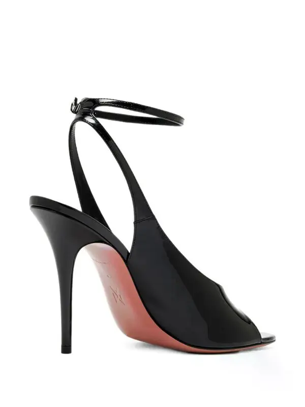 Amina Muaddi Anok Patent-leather Sandals