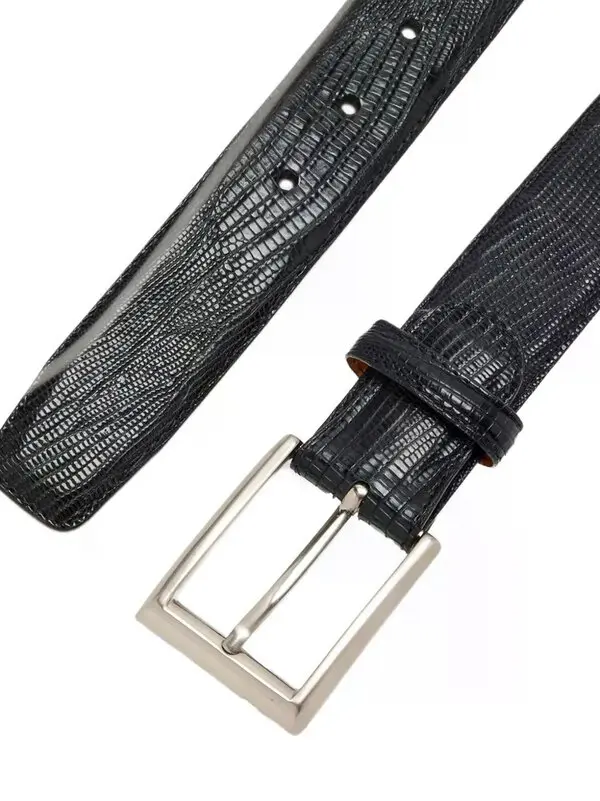Magnanni Cocoarcade Lizard-effect Leather Belt