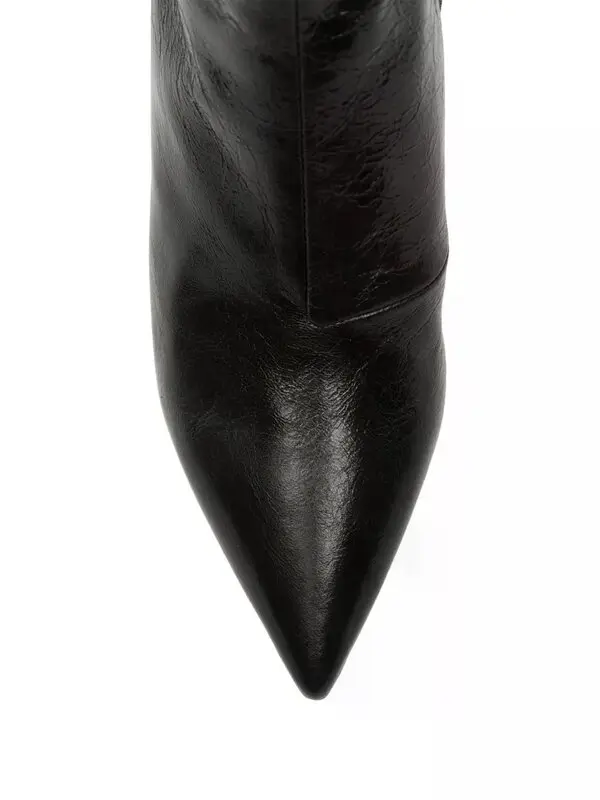LORENA PAGGI Pointed-toe Leather Ankle Boots