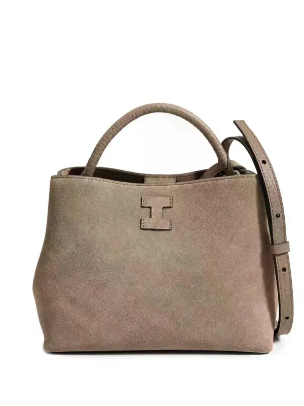 IACUCCI Logo-patch Suede Tote Bag
