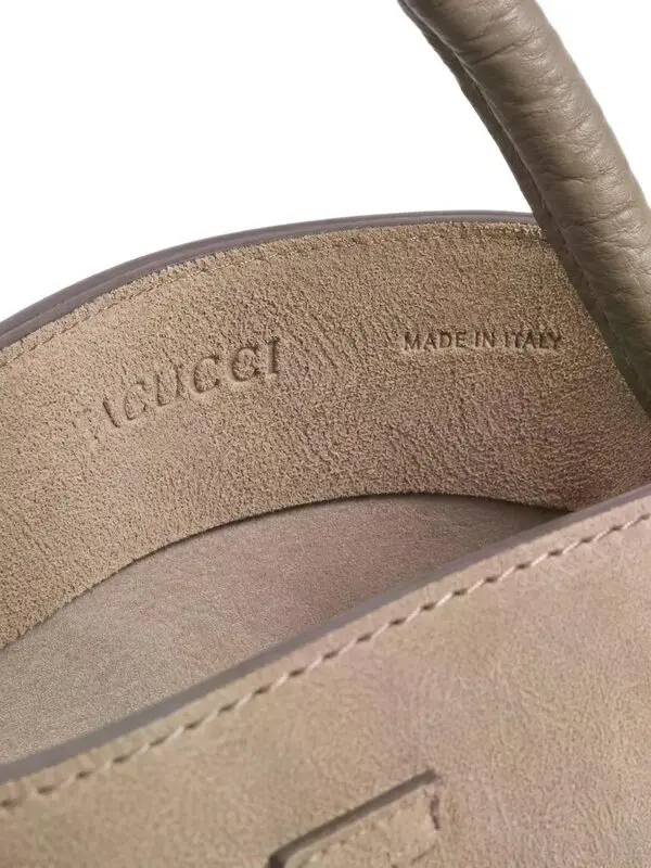 IACUCCI Logo-patch Suede Tote Bag
