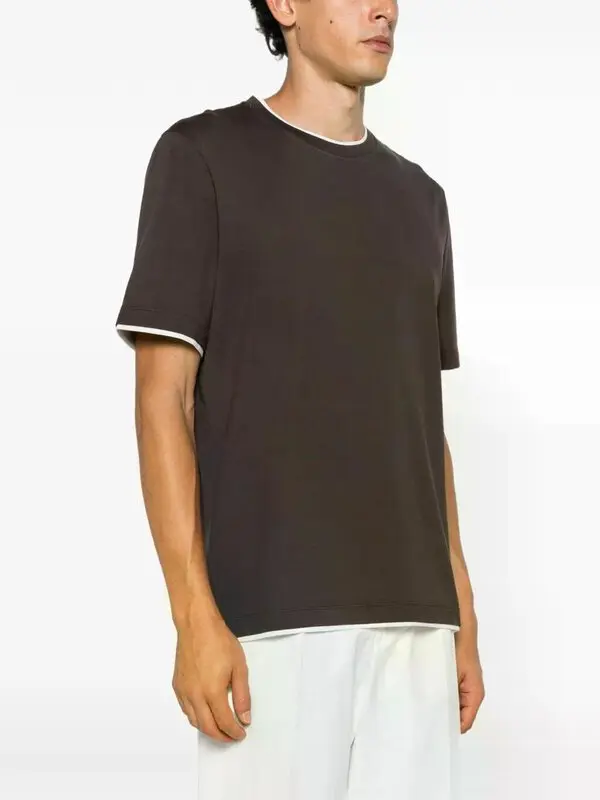 Brunello Cucinelli Contrast-trim T-shirt