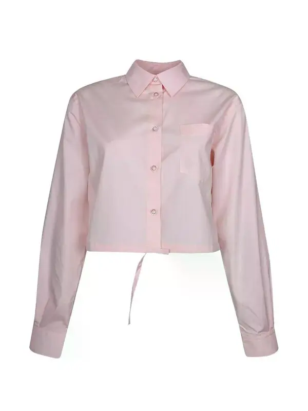 Marni Long-sleeve Cropped Shirt - Pink