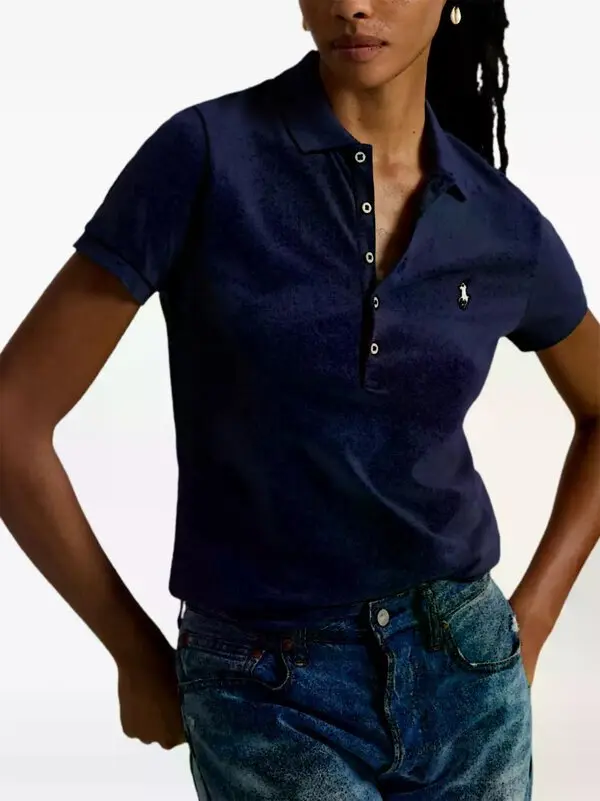 Polo Ralph Lauren Logo-embroidered Polo Shirt - Blue