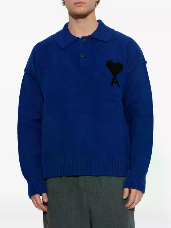 AMI Paris De Coeur Polo Shirt