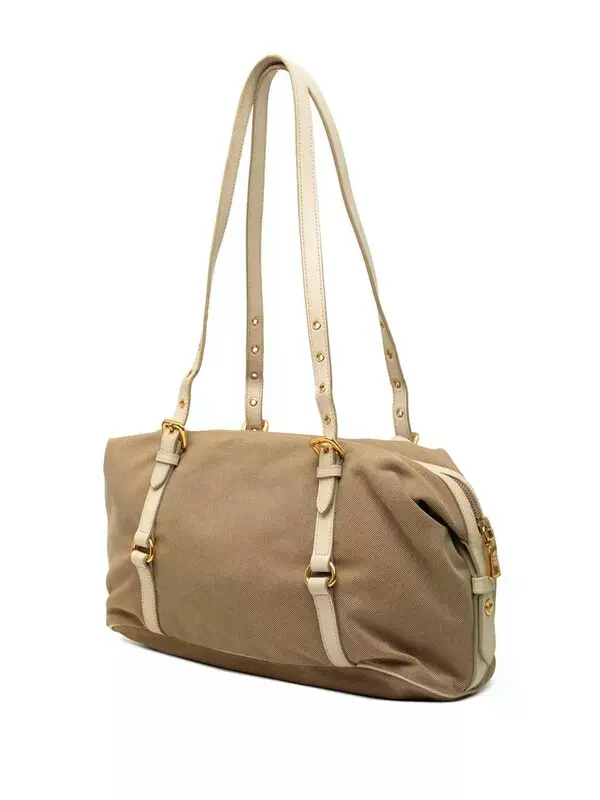Prada 2010-2026 Canvas Canapa Logo Shoulder Bag