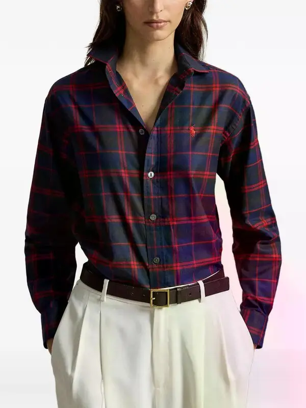 Polo Ralph Lauren Tartan-print Button-down Shirt - Blue