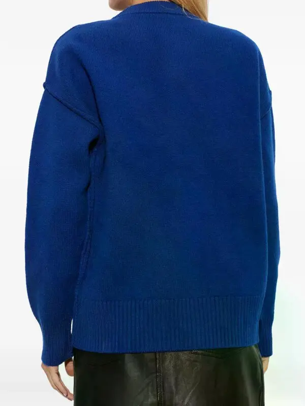 AMI Paris De Coeur Wool Cardigan
