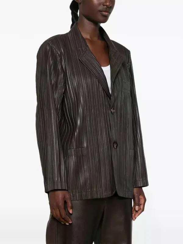 GONGDID DESIGN Plissé-effect Blazer